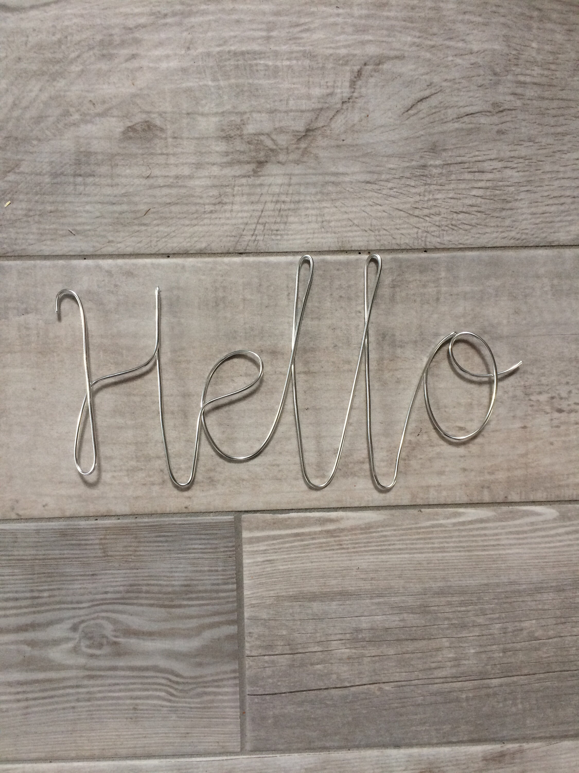 Wire Words Rose Font Wire Wall Art Custom Bespoke Wire - Etsy