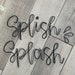 Bathroom Sign Splish Splash Wire Wall Sign - Etsy