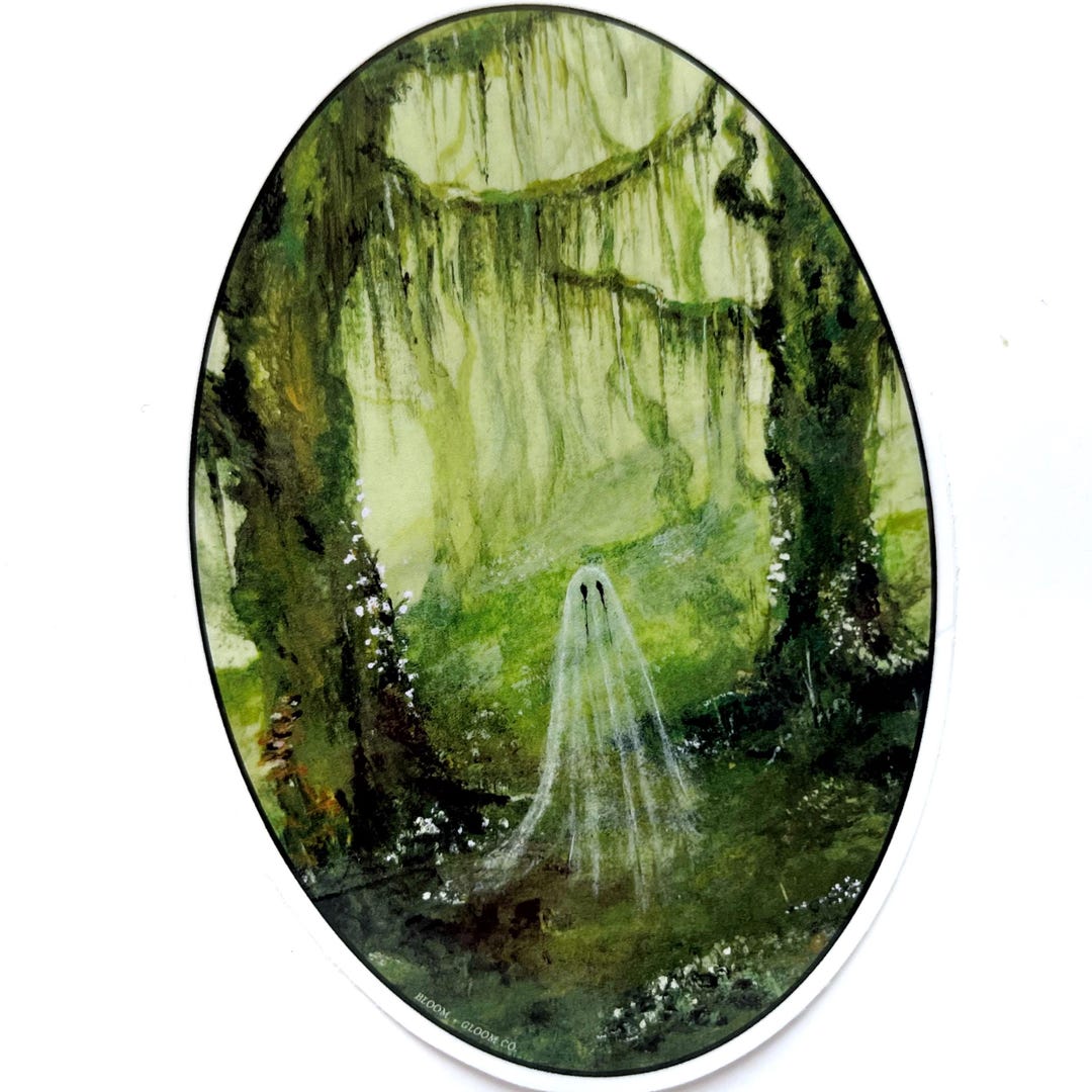 Swamp Ghost Sticker - Etsy