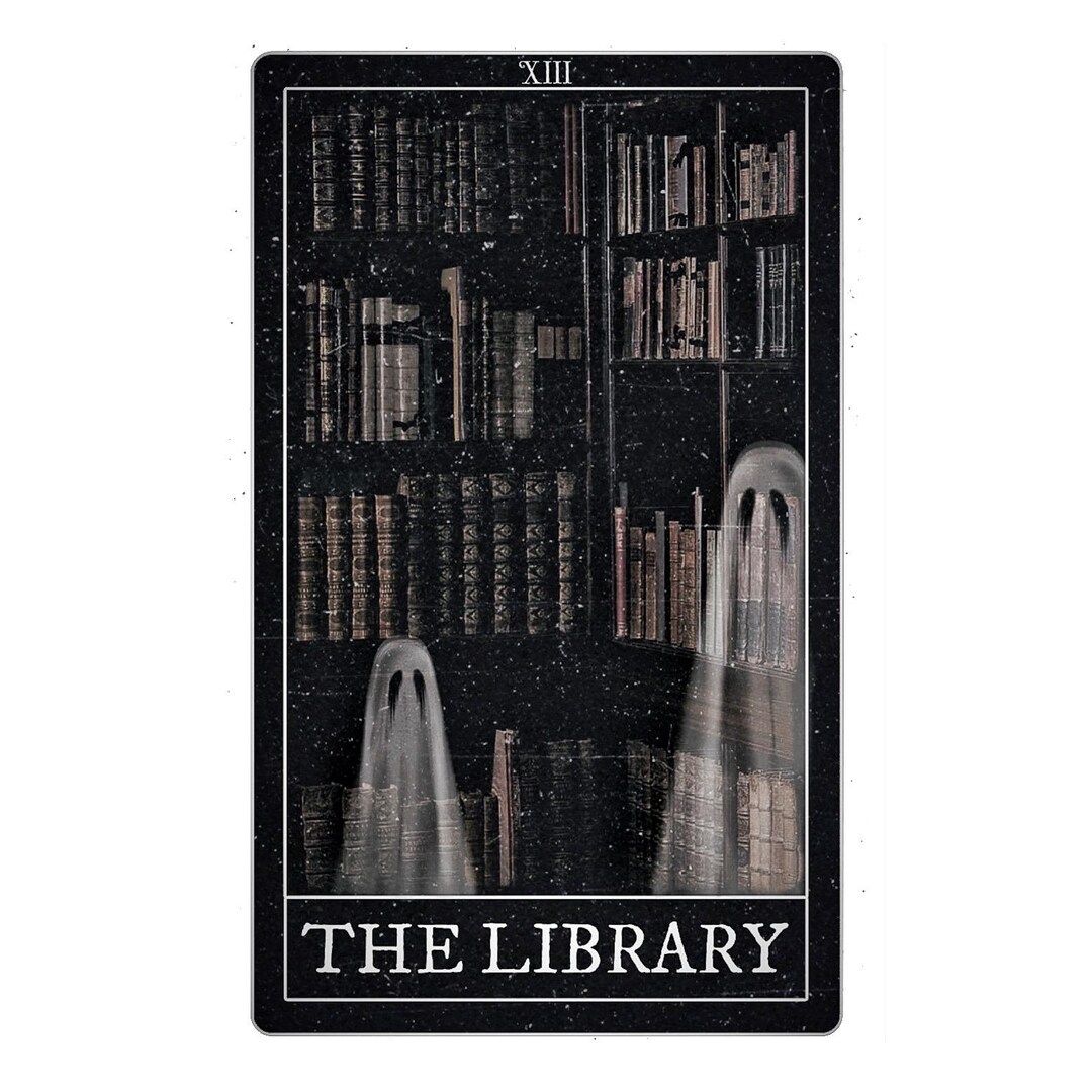 The Library Tarot Card Vinyl Sticker - Etsy