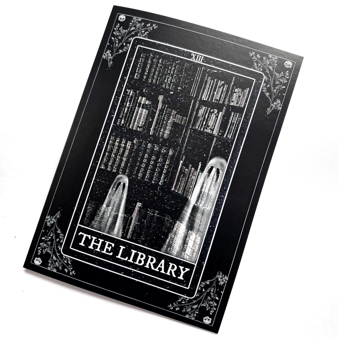 The Library Greeting Card 5x7 Art Print - Etsy