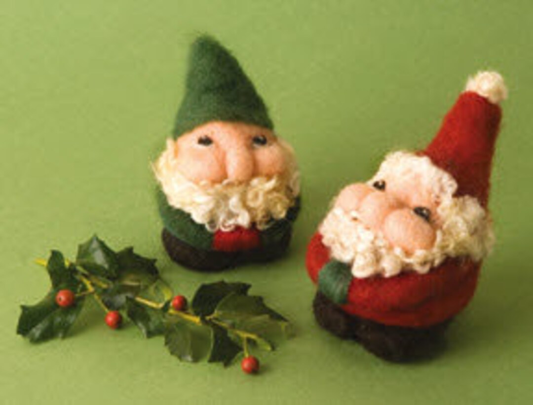Santa & Elf Needle Felting Craft Kit - Etsy