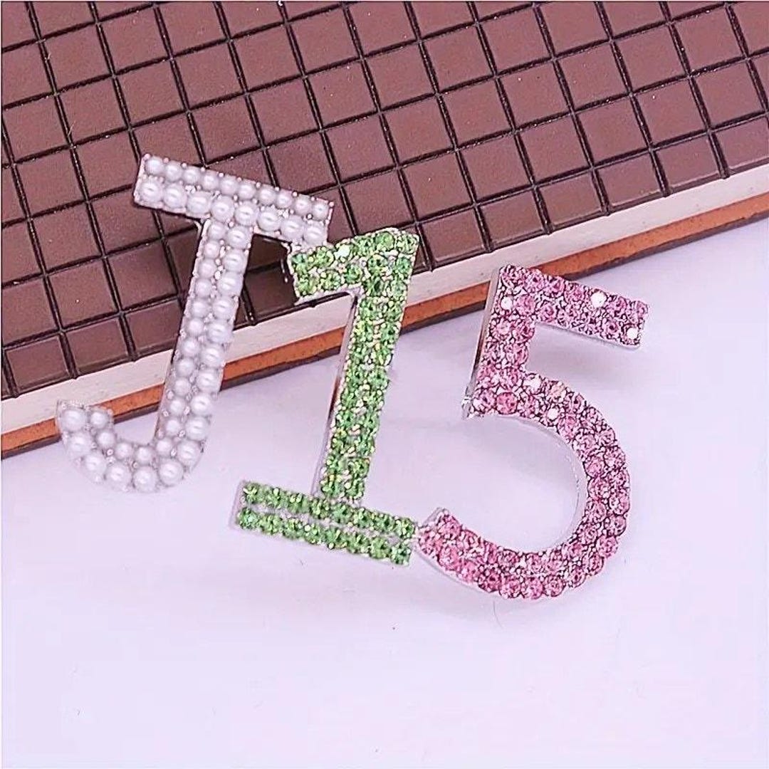 AKA Alpha Kappa Alpha Brooch Pink & Green J15 Pin - Etsy