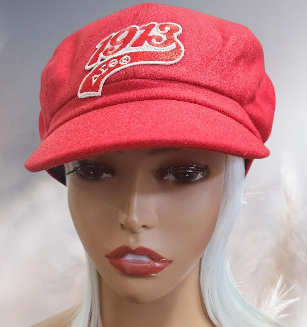 Delta Sigma Theta Beret Cap Red With 1913 on Front - Etsy
