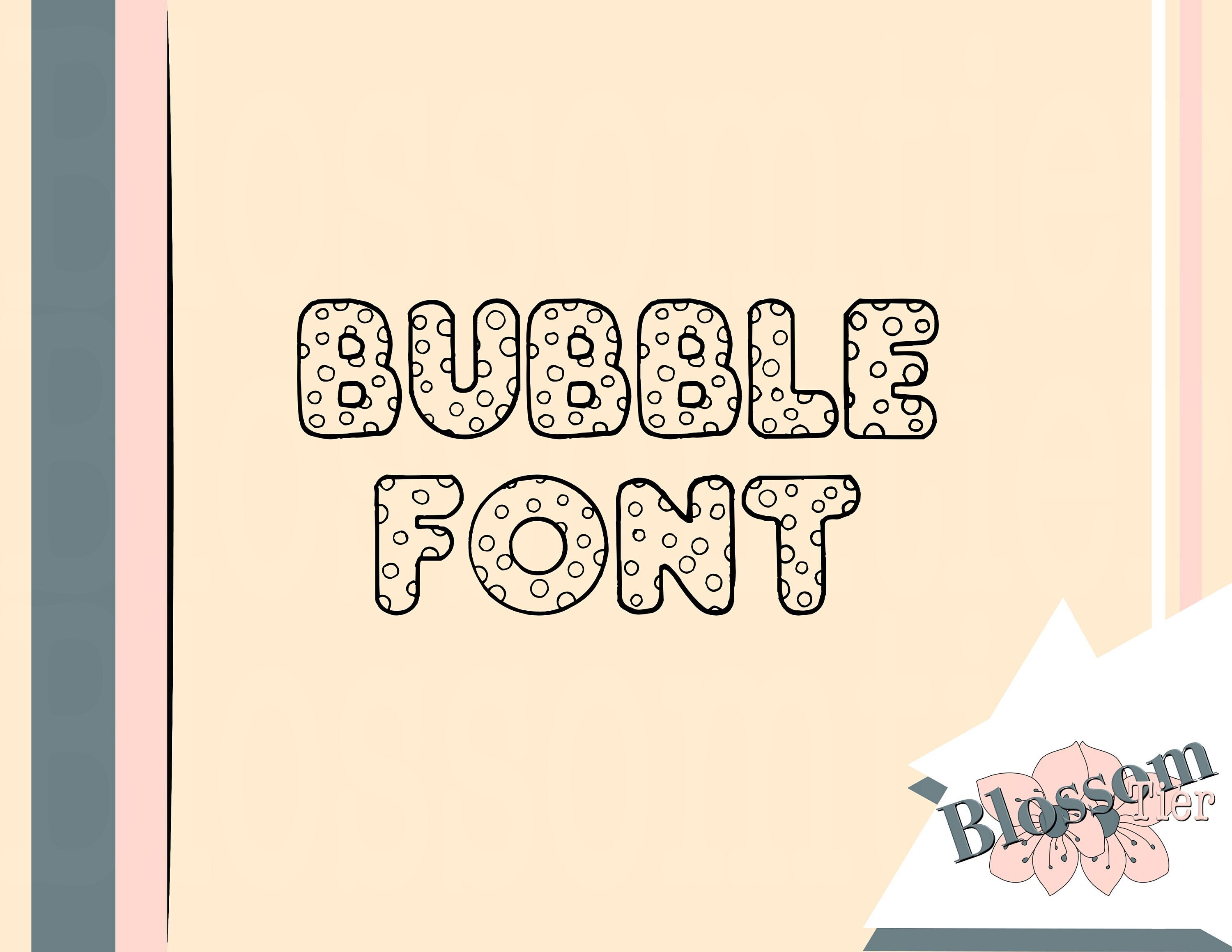 Bubble Font SVG / Bubble Font / Wordart Font SVG / Outline - Etsy Australia