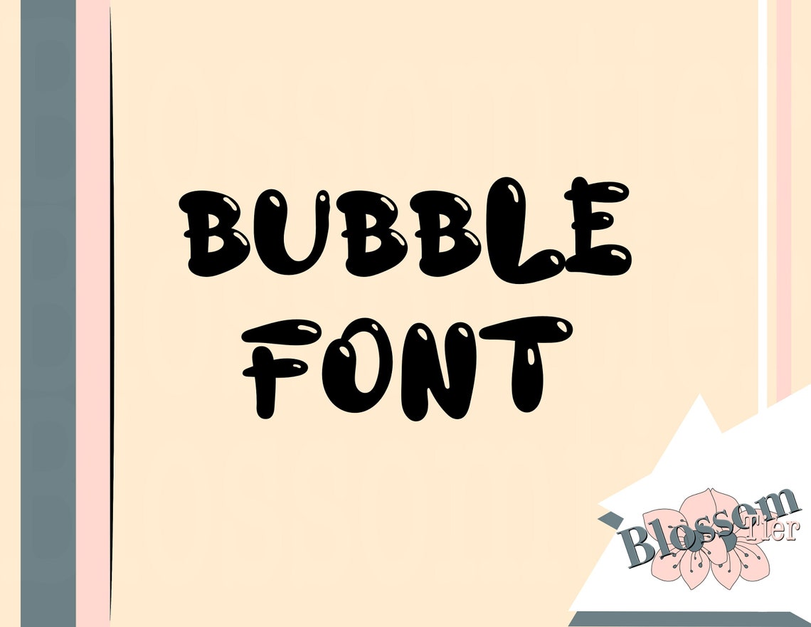 Bubble Font SVG / Bubble Font / Wordart Font SVG / Cricuit | Etsy