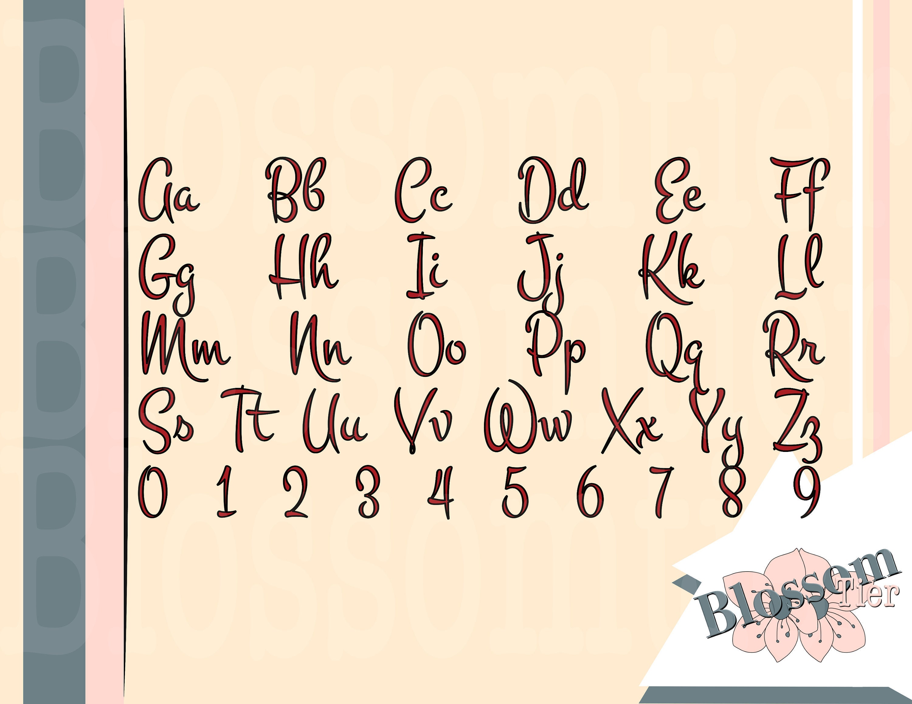 Fireman Font SVG Cursive Font SVG \\ Patriotic Font svg Calligraphy ...