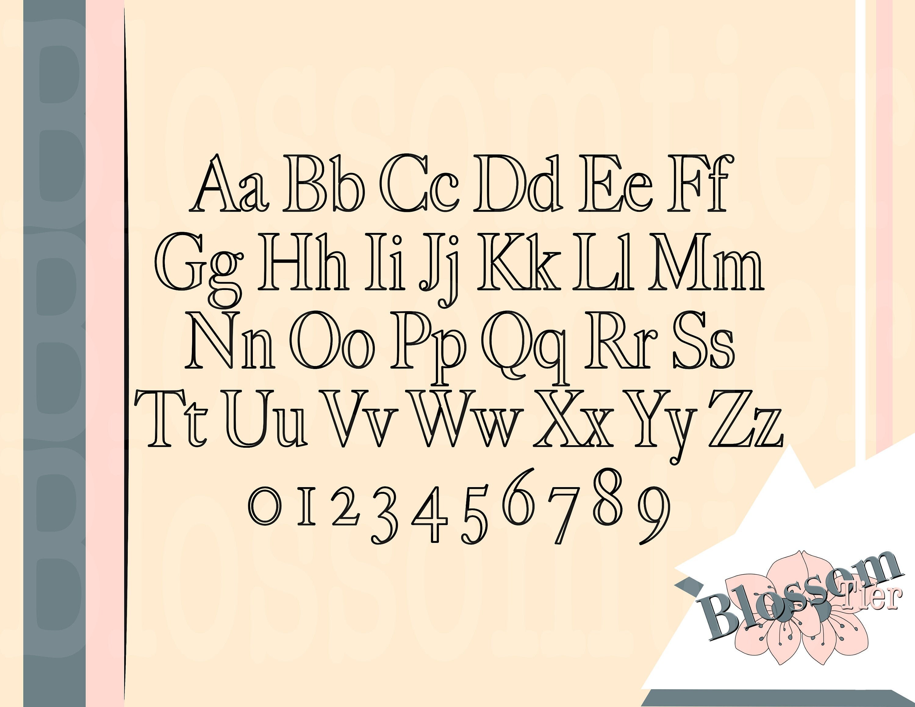 Engraved Font SVG Embroidery Font / Font svg / Wordart Font | Etsy