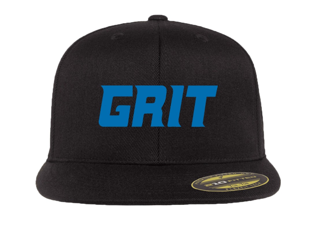 Detroit Grit Flexfit Flat Bill Hat - Detroit Lions Grit - Etsy