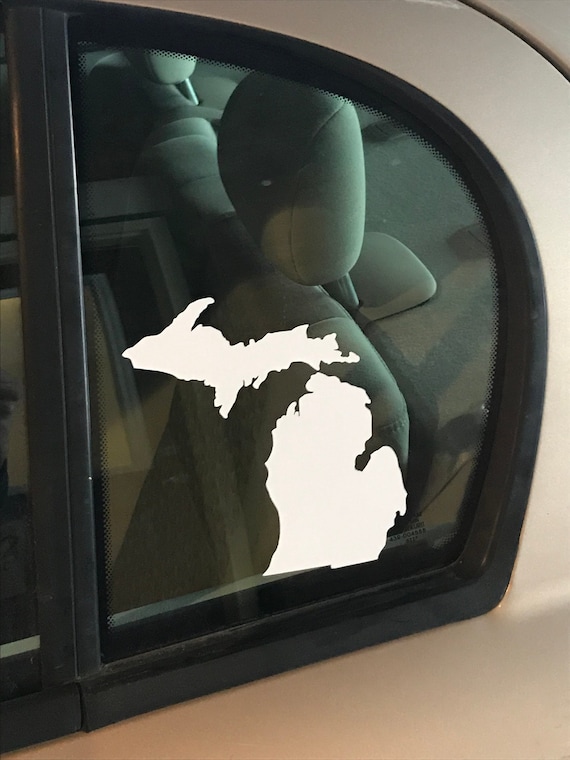Michigan Decal For Windows Wood laptops etc. | Etsy