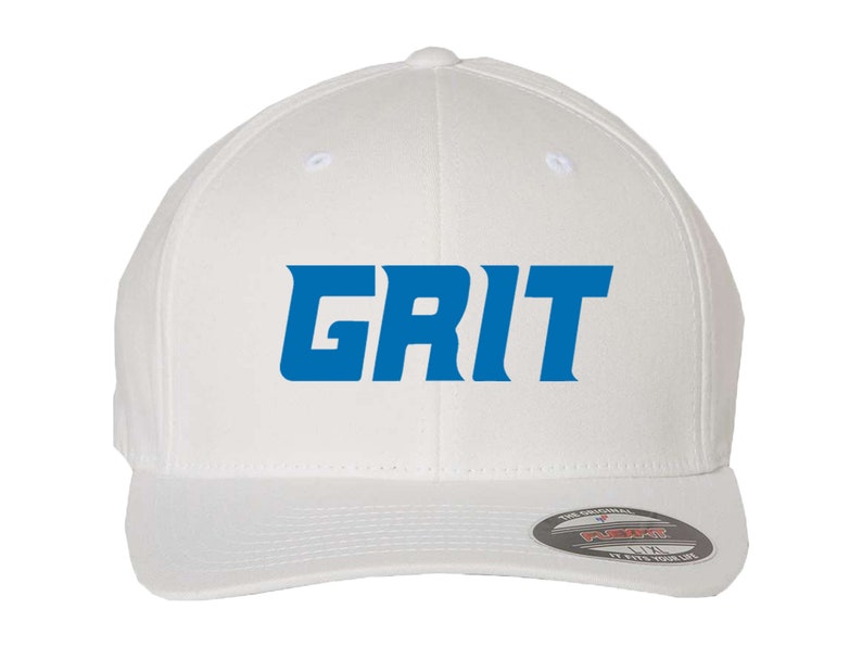 Detroit Grit Flexfit Hat - Detroit Football Grit - Etsy