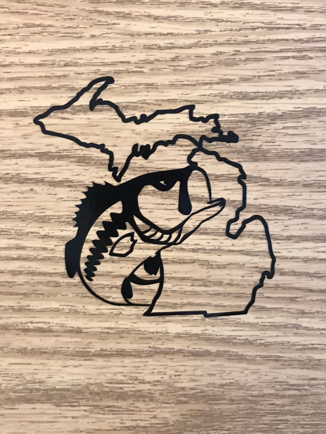 Michigan Fish Decal, for Windows, Wood, Laptops, Etc. - Etsy