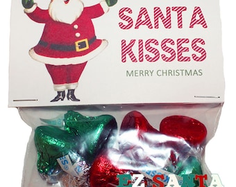 Santa kisses | Etsy