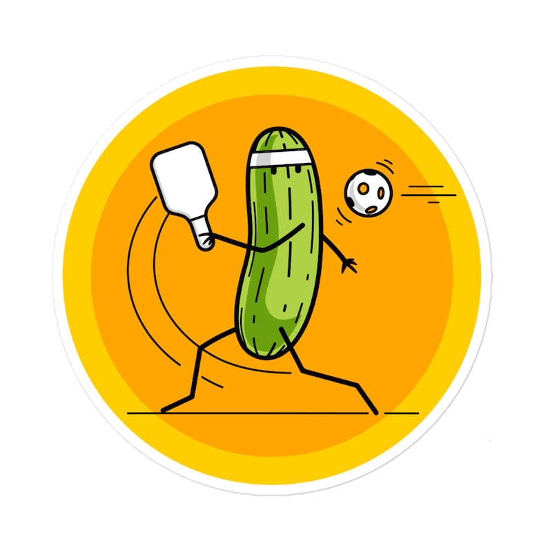 Pickleball Pickle | Stickers - Etsy