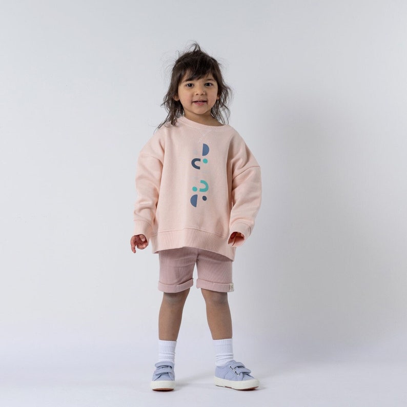 Kids Organic Cotton Sweatshirt | Pink Moon Design, French Terry - Etsy