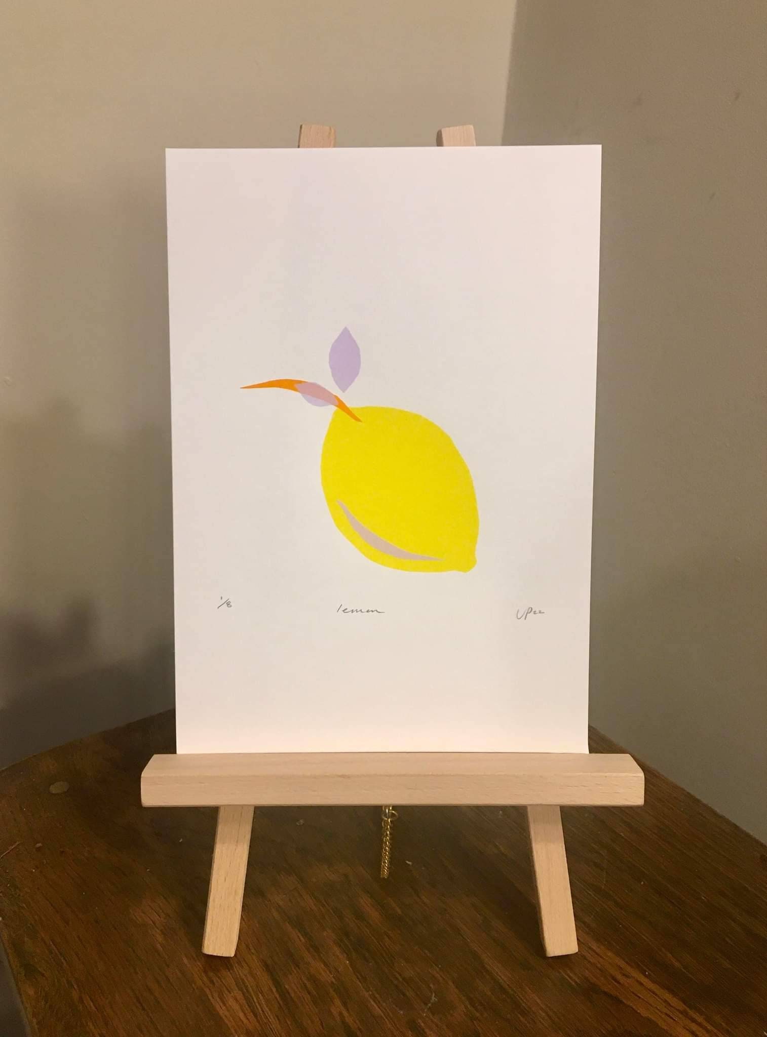 Lemon A5 Screen Print - Etsy