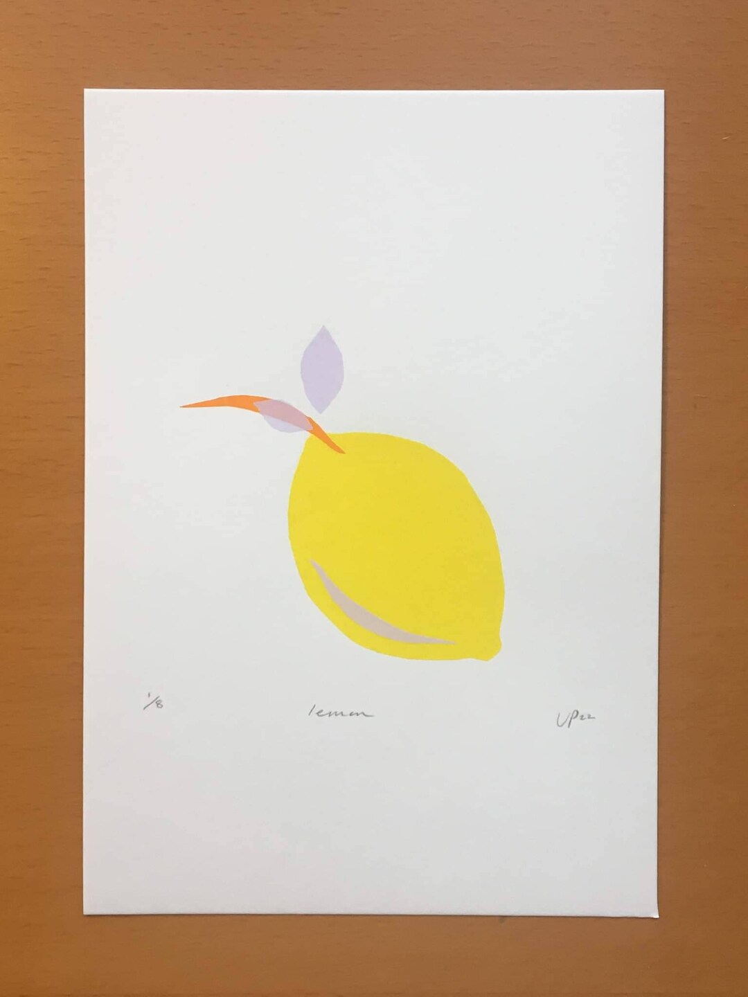 Lemon A5 Screen Print - Etsy