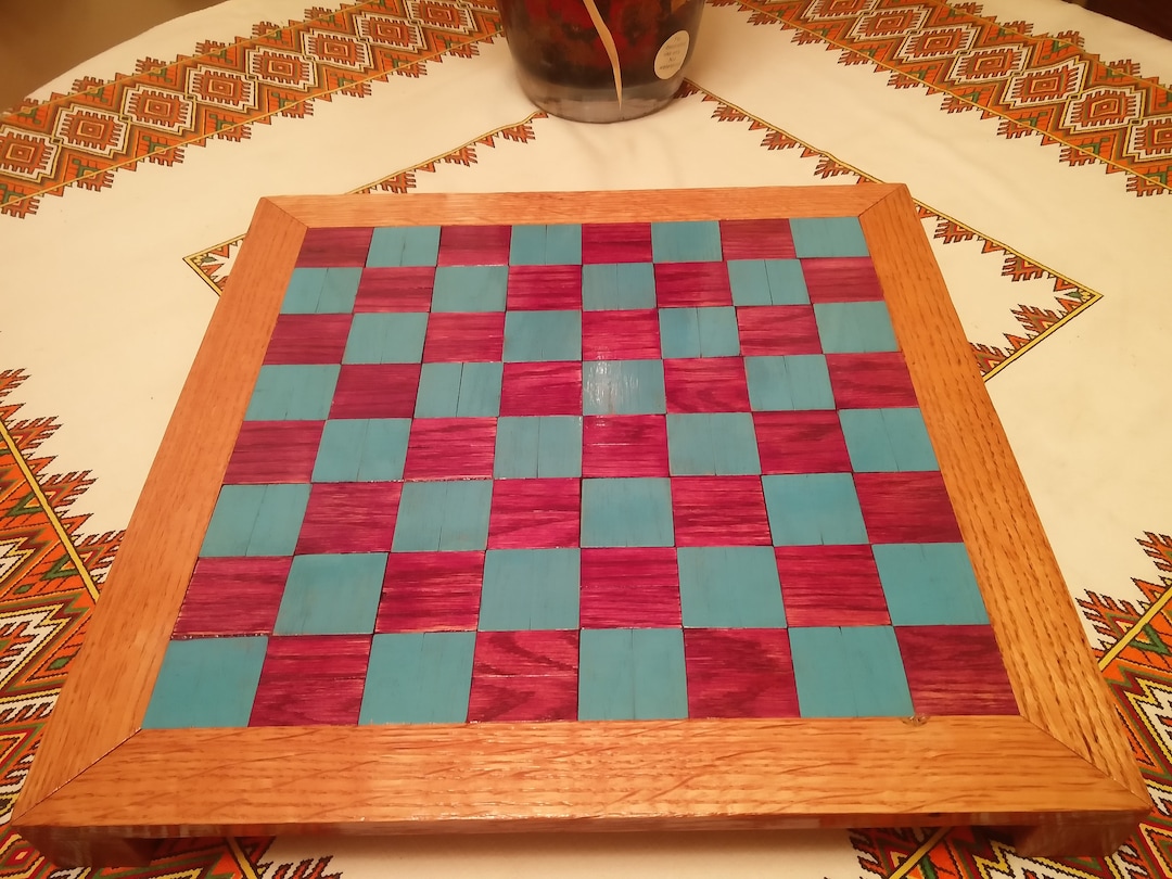 Reclaimed Oak Checkerboard - Etsy