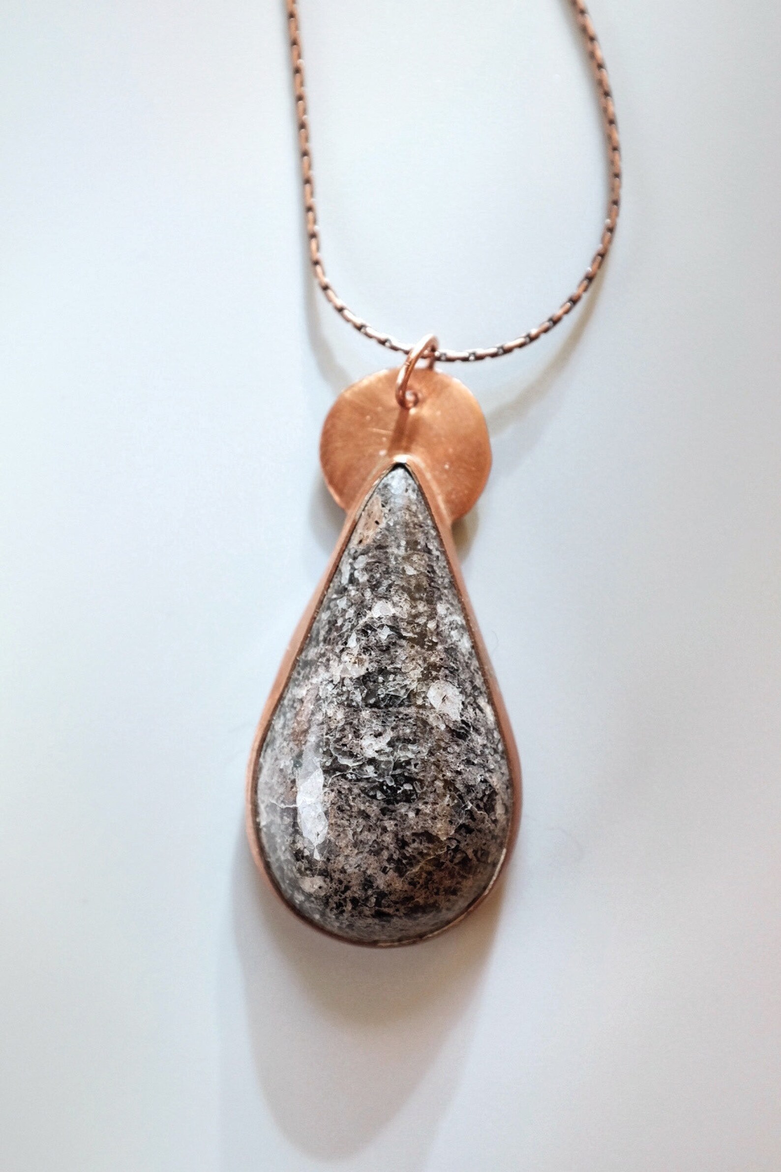 Black Jasper Pendant Stone Necklace | Etsy