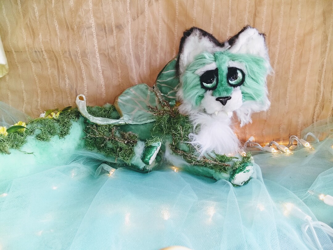 SOLD Mossy Moth Cat ART DOLL - Etsy