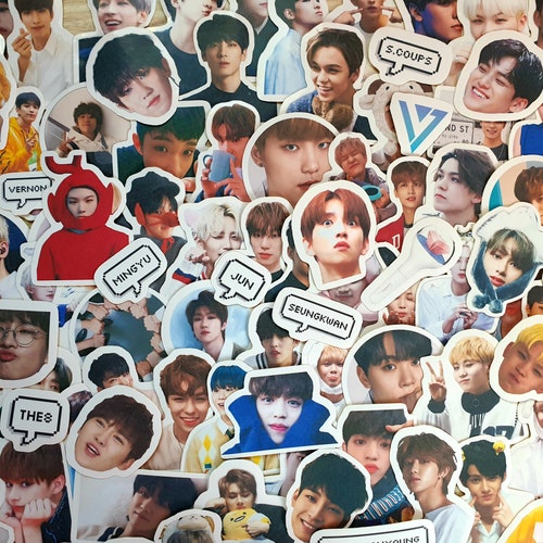 Seventeen Record-themed Digital Stickers 12-pack - Etsy