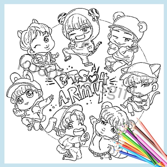 Bts Coloring Pages Printable