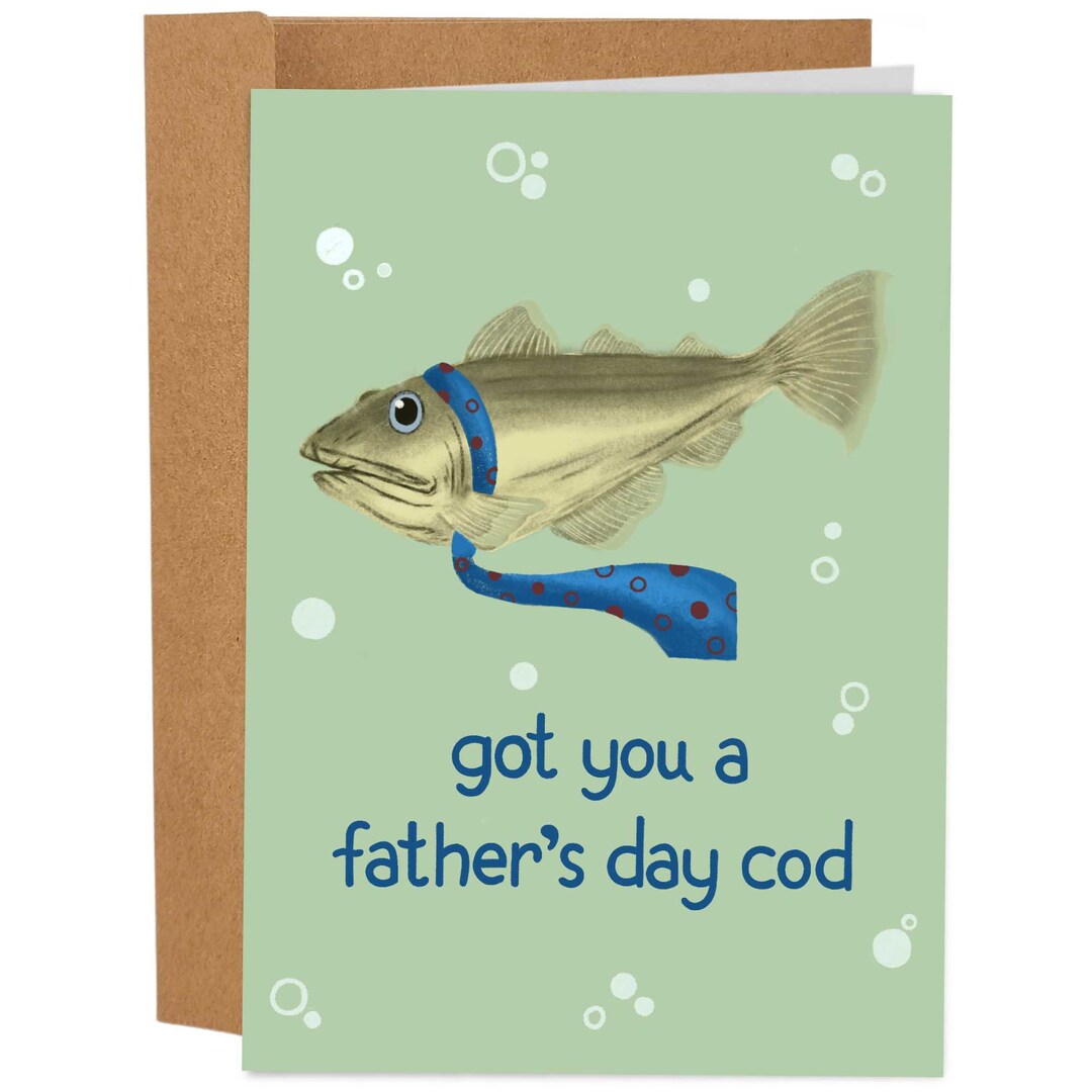 Got You A Father's Day Cod, Funny Father's Day Card, Best Dad Ever Card ...