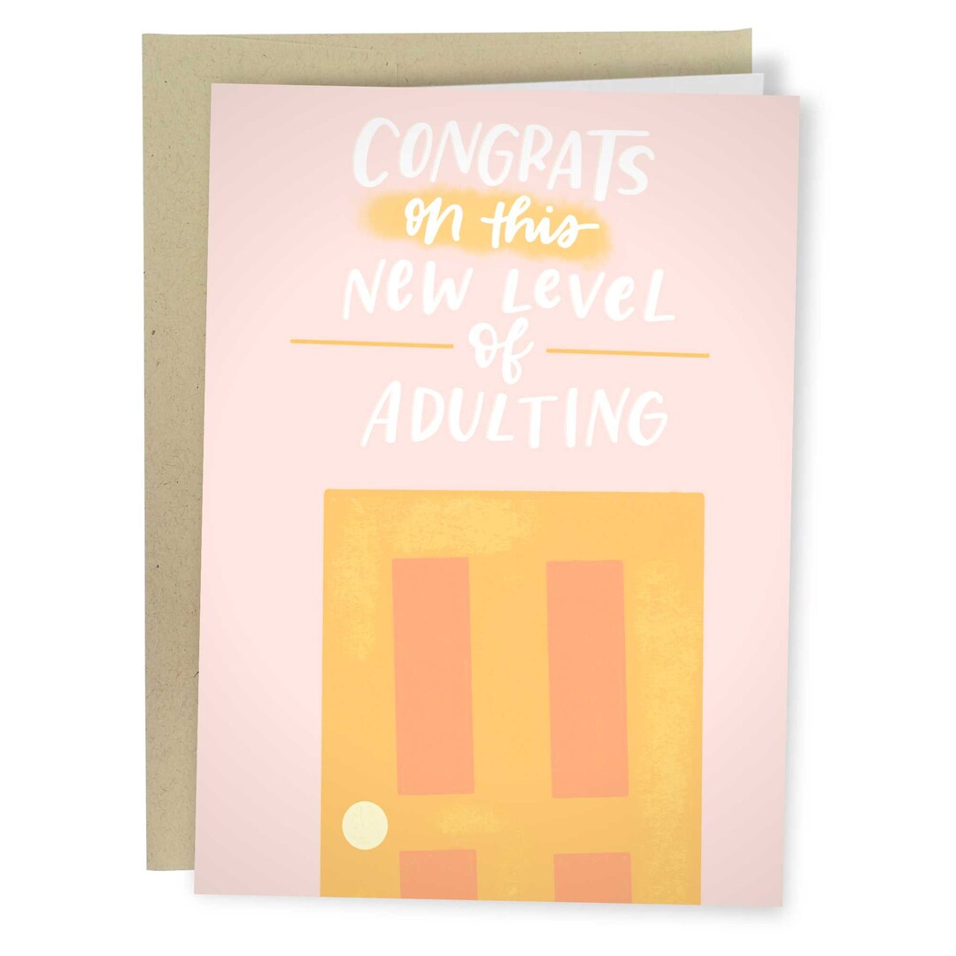 Congrats on New Level of Adulting, Funny New House, Funny Moving ...