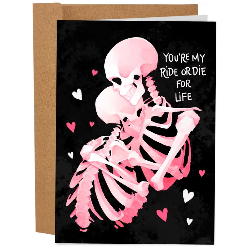 Funny Skeleton Card - Etsy