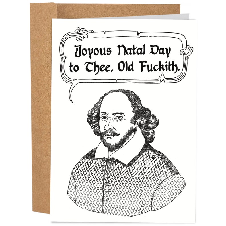 Natal Day Funny Birthday Card, Bday Card for Friend, Rude Greeting Card ...