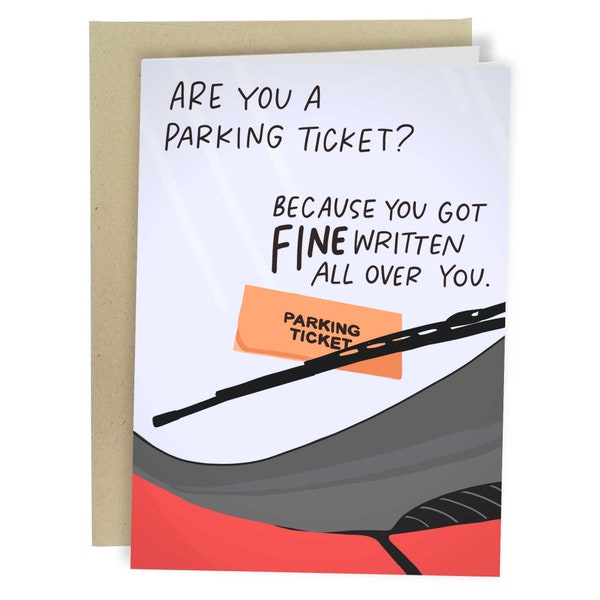 Funny Parking Ticket - Etsy