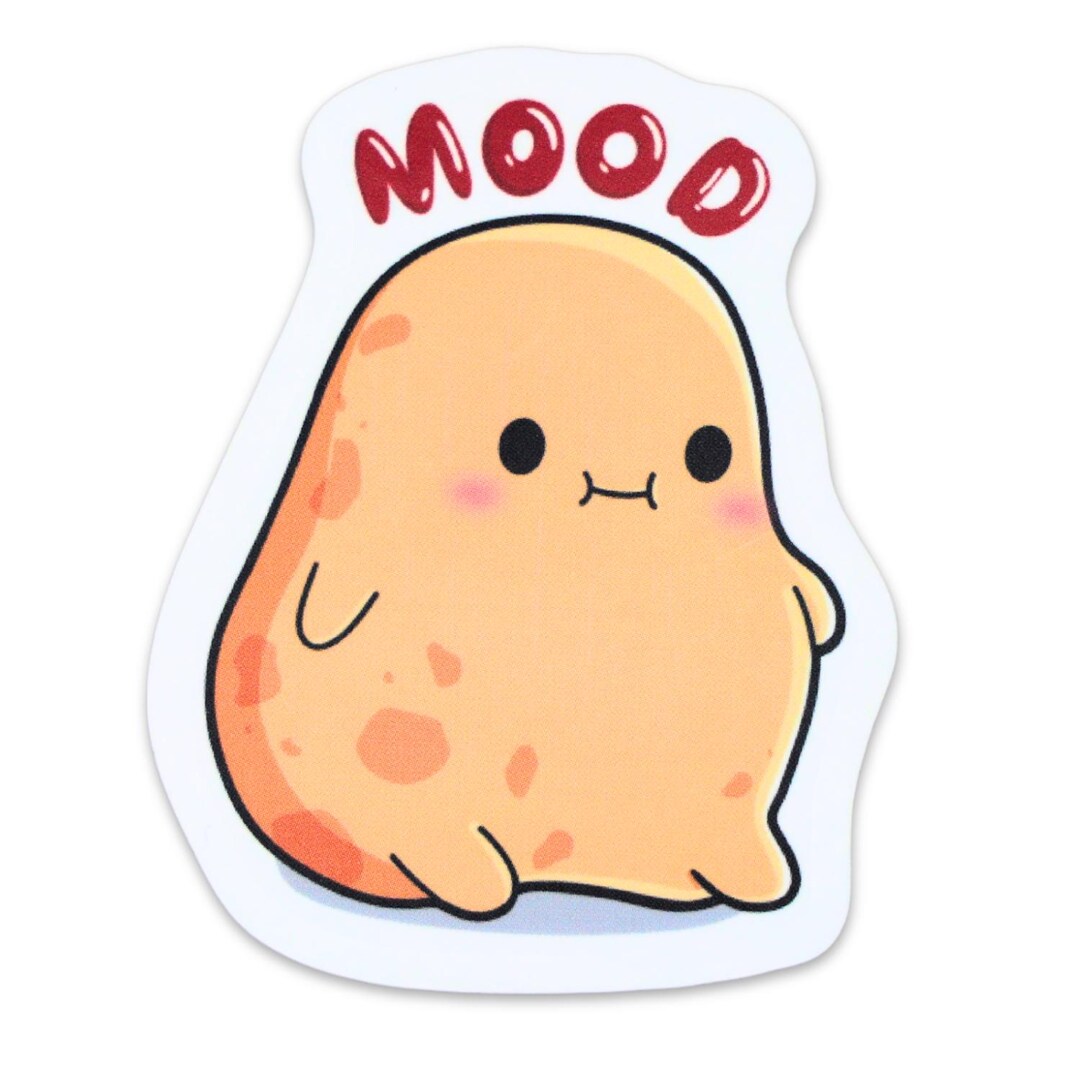 Mood Potato Funny Vinyl Sticker - Etsy