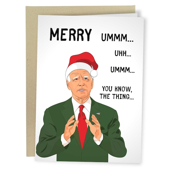 Joe Biden Christmas Card - Etsy