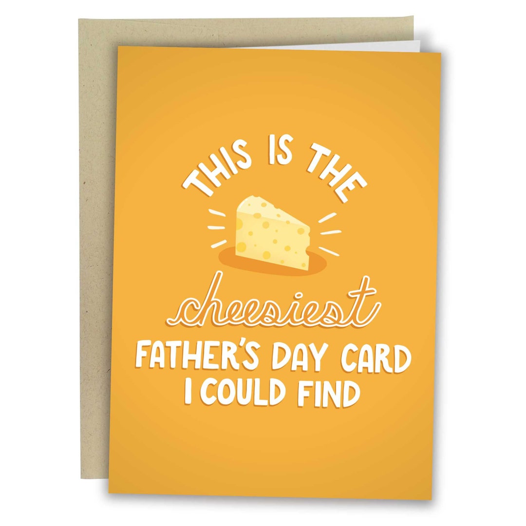 This is the Cheesiest Father's Day Card I Could Find, Funny Father's Day Card, Sweet Greeting ...