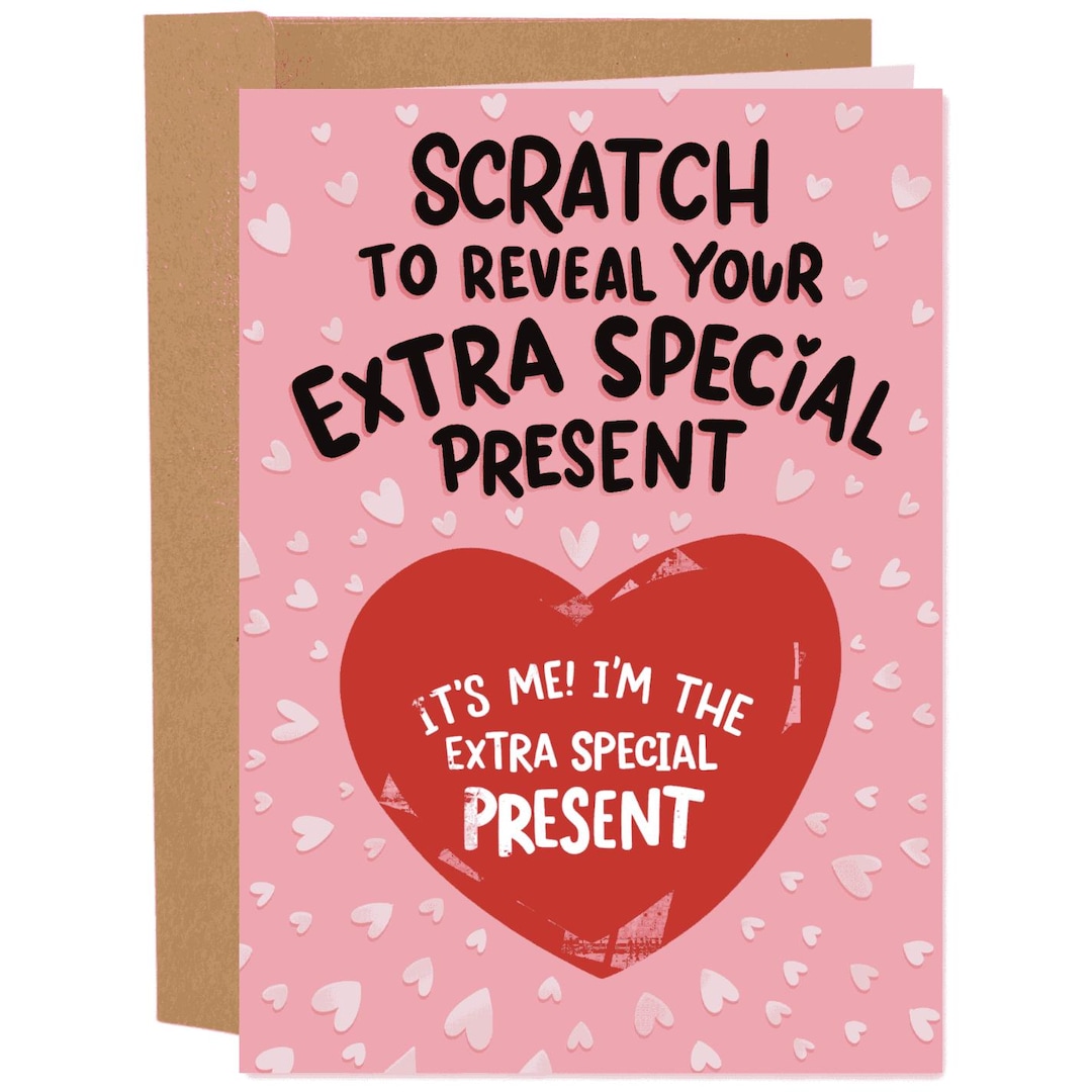 Scratch off Extra Special Present Valentine's Funny Scratch off ...