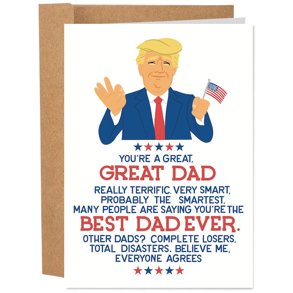 Trump Greeting Card - Etsy