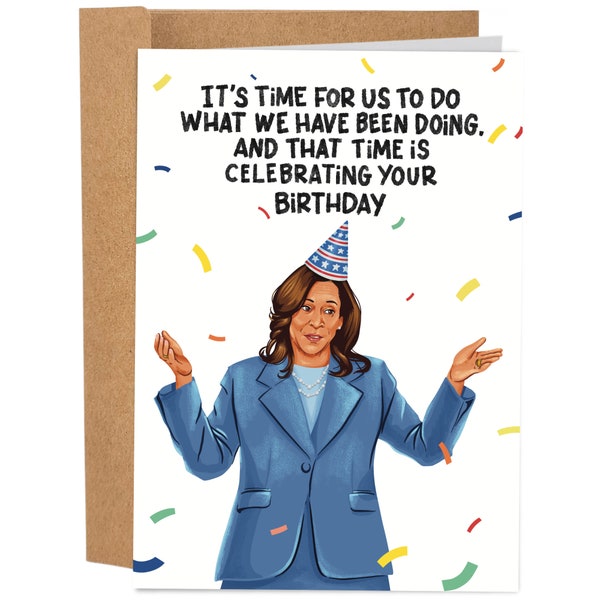 Funny Greeting Cards Kamala Harris - Etsy