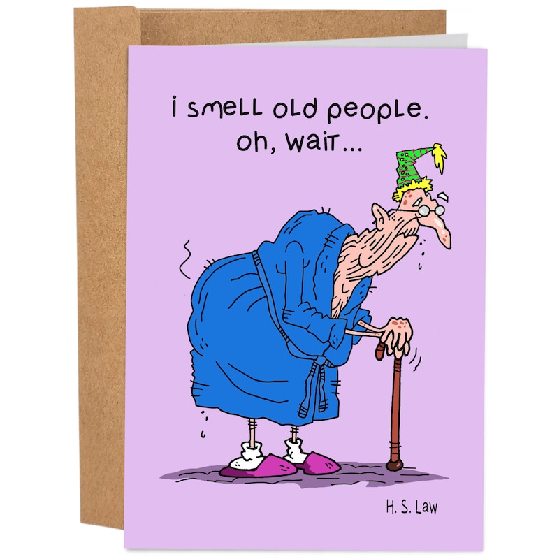 Funny Birthday Cards for Old People - Etsy