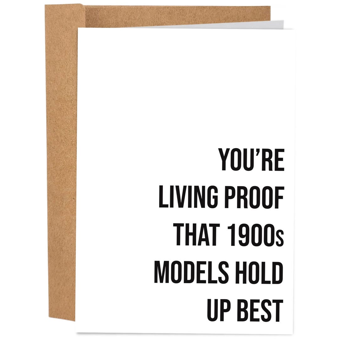 1900s Models Hold up Best Funny Birthday Card, Bday Card for Friend ...