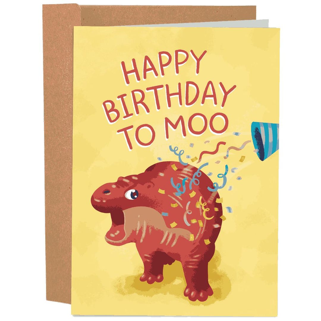 Happy Birthday to Moo Deng Funny Birthday Card, Meme Card for Sister ...