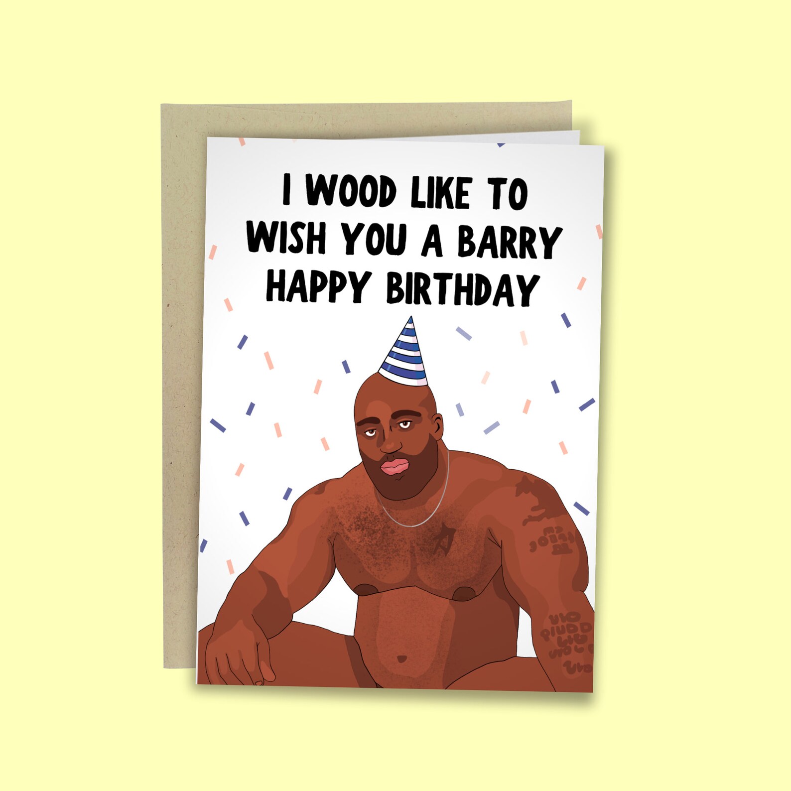 A Barry Happy Birthday Card Barry Wood Funny Birthday Card Etsy