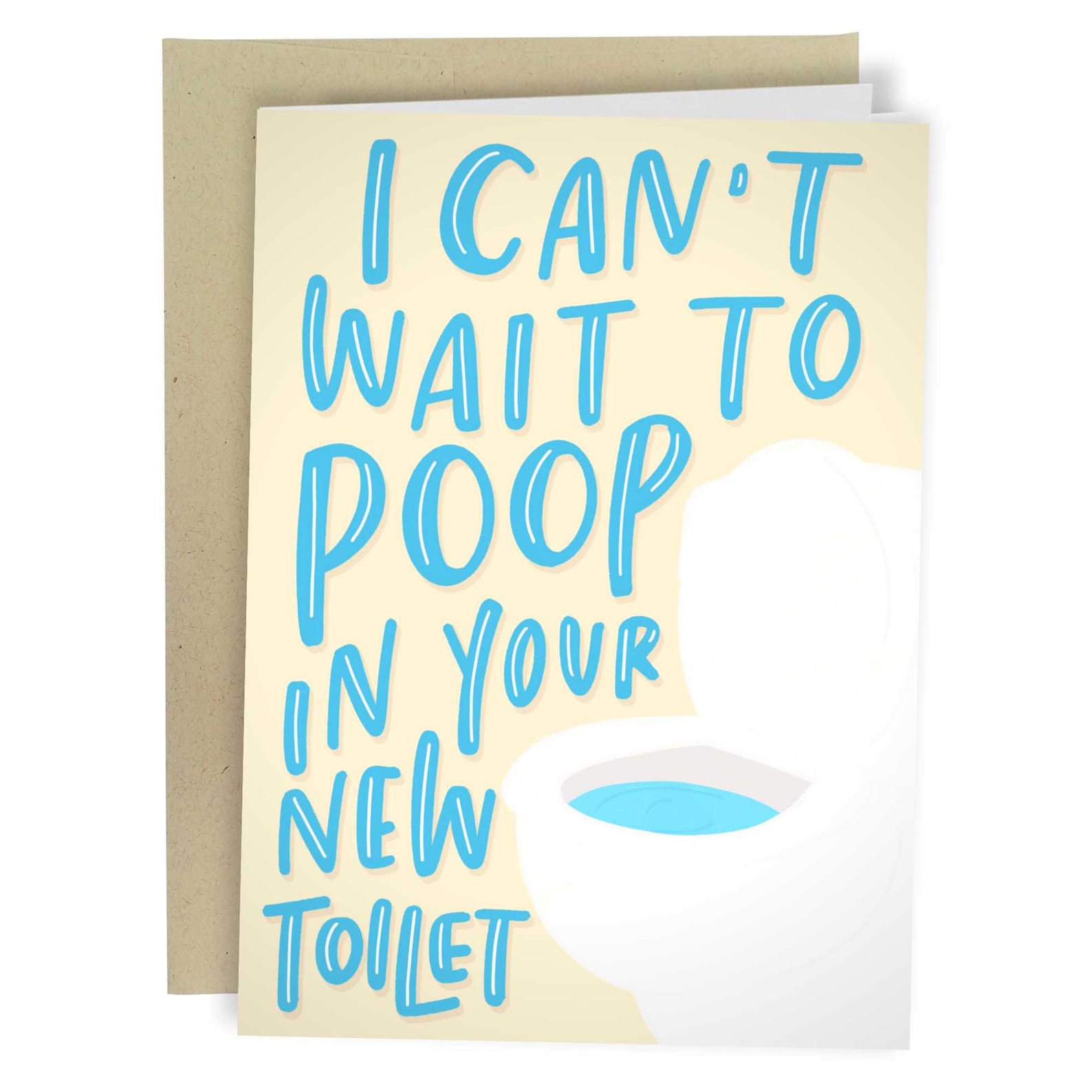 I Can't Wait to Poop in Your Toilet, Funny New House Card, Rude Moving ...