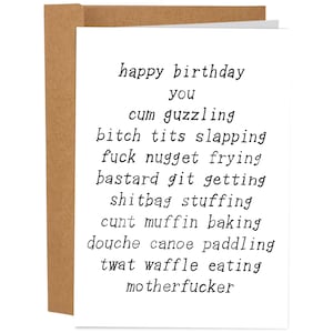 9 Worst Birthday Cards Ever Set, Sleazy Greetings Funny Birthday Cards ...