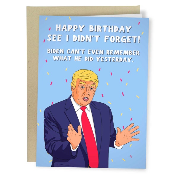 Donald Trump Birthday Cards - Etsy