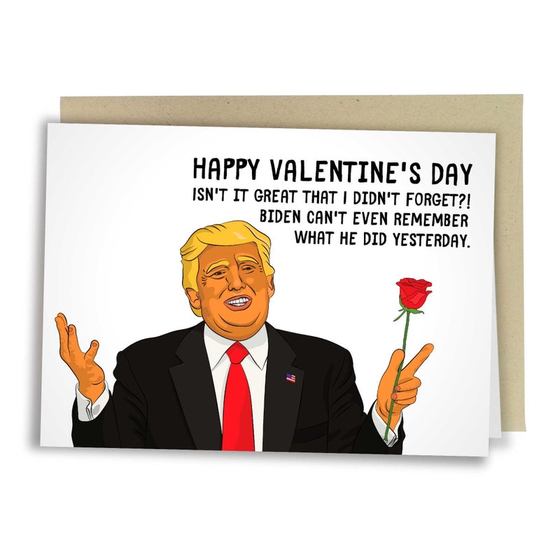 Trump Valentine Card - Etsy