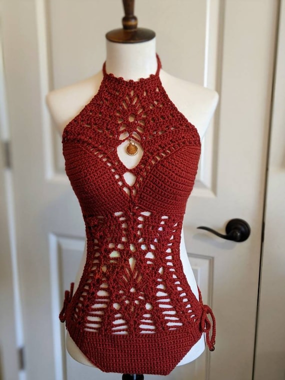 Crochet Beach Wear Festival Top Yoga MADE TO ORDER - Etsy