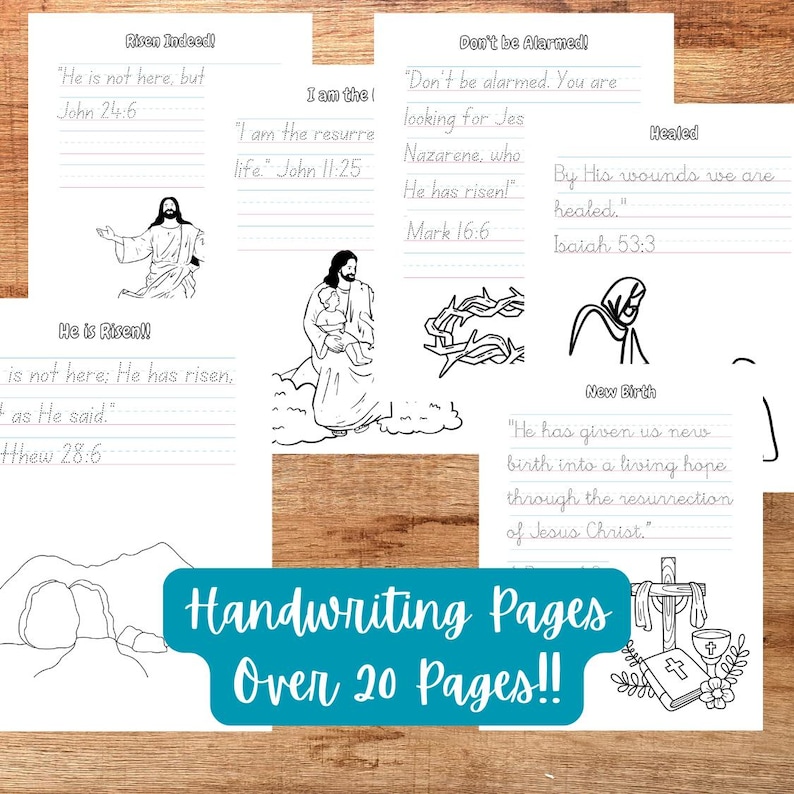 Bible Verse Copywork | Handwriting Practice in Print & Cursive for ...