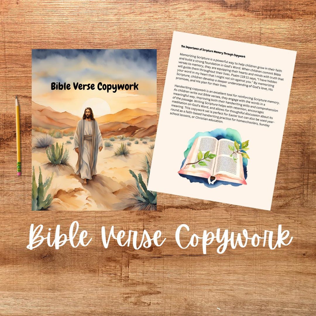 Bible Verse Copywork | Handwriting Practice in Print & Cursive for ...