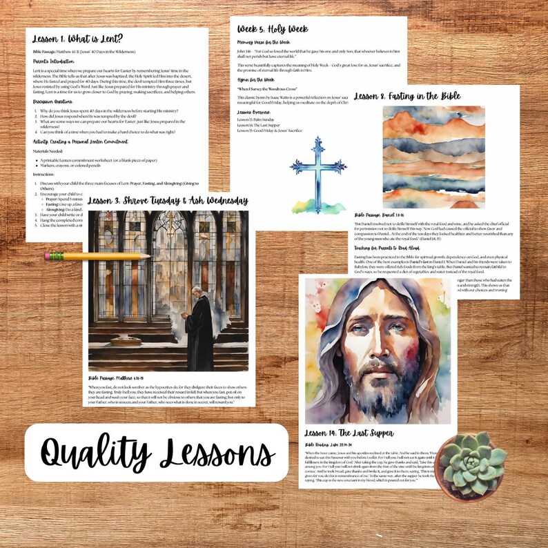 Lent Unit Study for Kids for the Entire Lenten Season| Christian ...