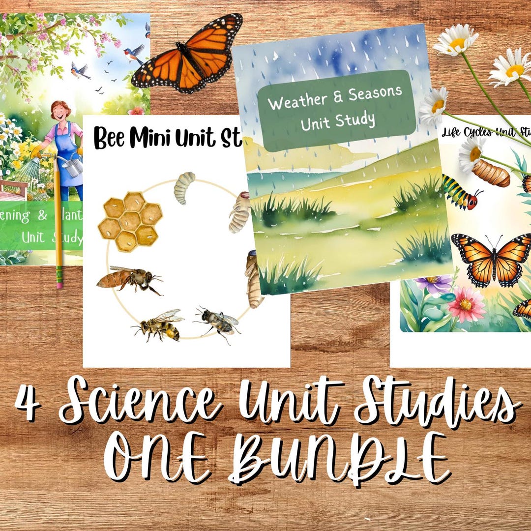 Nature Science Unit Study Bundle for Elementary Homeschool | Weather ...